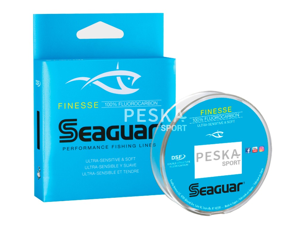 Linha de Fluorocarbon Seaguar Finesse 6,2 lb - 0,185mm 137m | Peska Sport