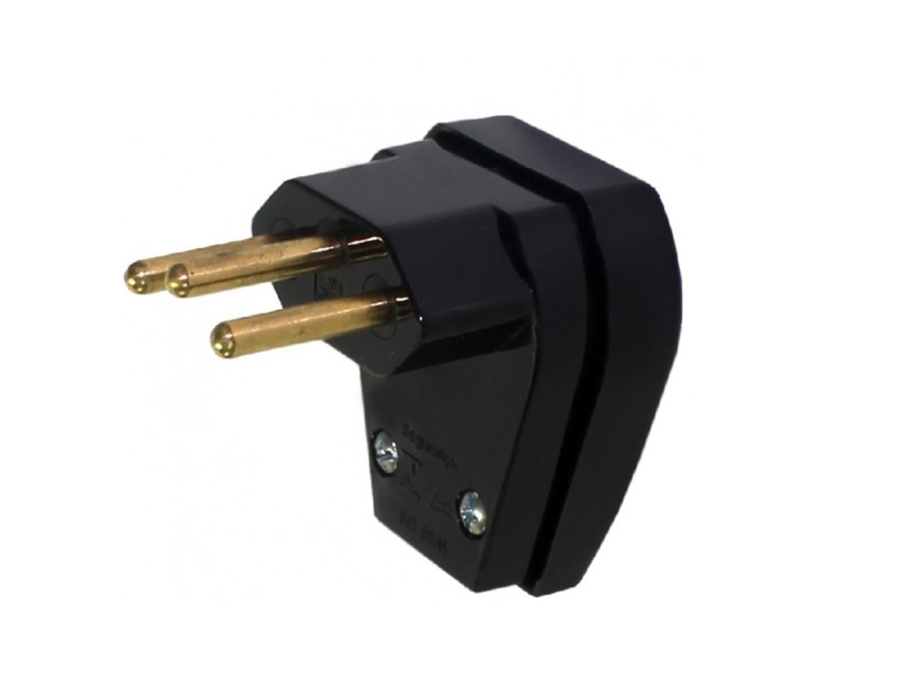 Plug Pezzi Macho Gigante 2P+T 20A Preto | Multicabos Materiais Elétricos
