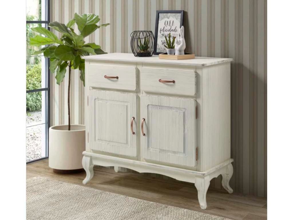 Balcão Rustico 2 Portas e 2 Gavetas | Dover Móveis