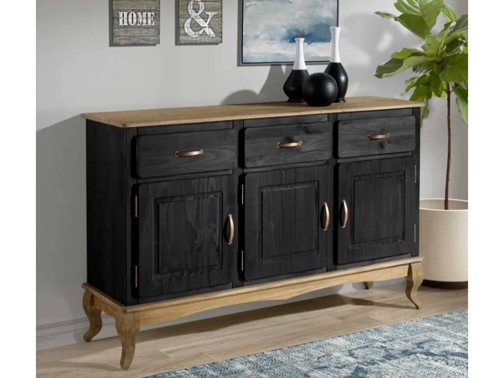 Balcão Rustico 3 Portas e 3 Gavetas | Dover Móveis