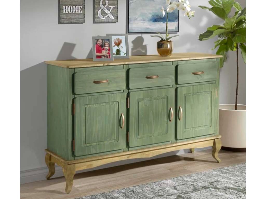 Balcão Rustico 3 Portas e 3 Gavetas | Dover Móveis