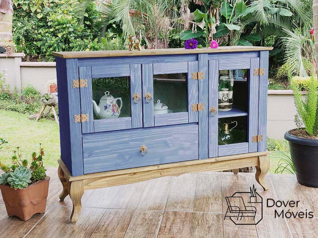 Rack Rustico 3 Portas e 1 Gaveta | Dover Móveis